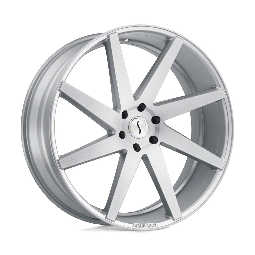 Status Toyota 4-Runner Brute Silver with Brushed Machined Face 6-Lug ...