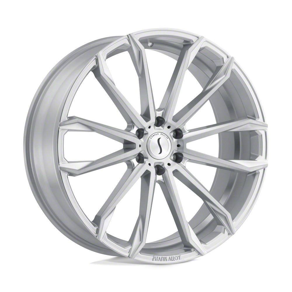Status Toyota 4-Runner Mastadon Silver with Brushed Machined Face 6-Lug ...