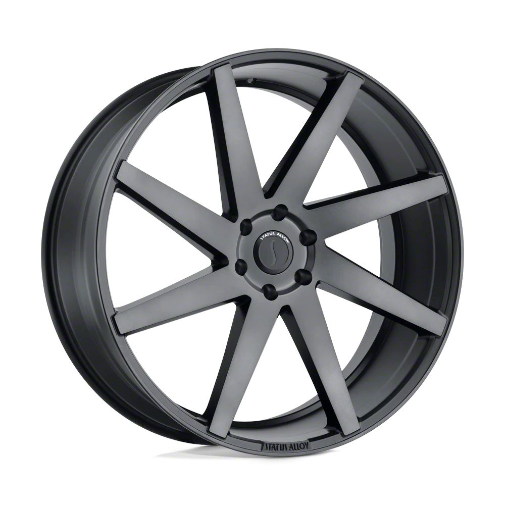 Status Titan Brute Carbon Graphite 6-Lug Wheel; 24x9.5; 15mm Offset ...