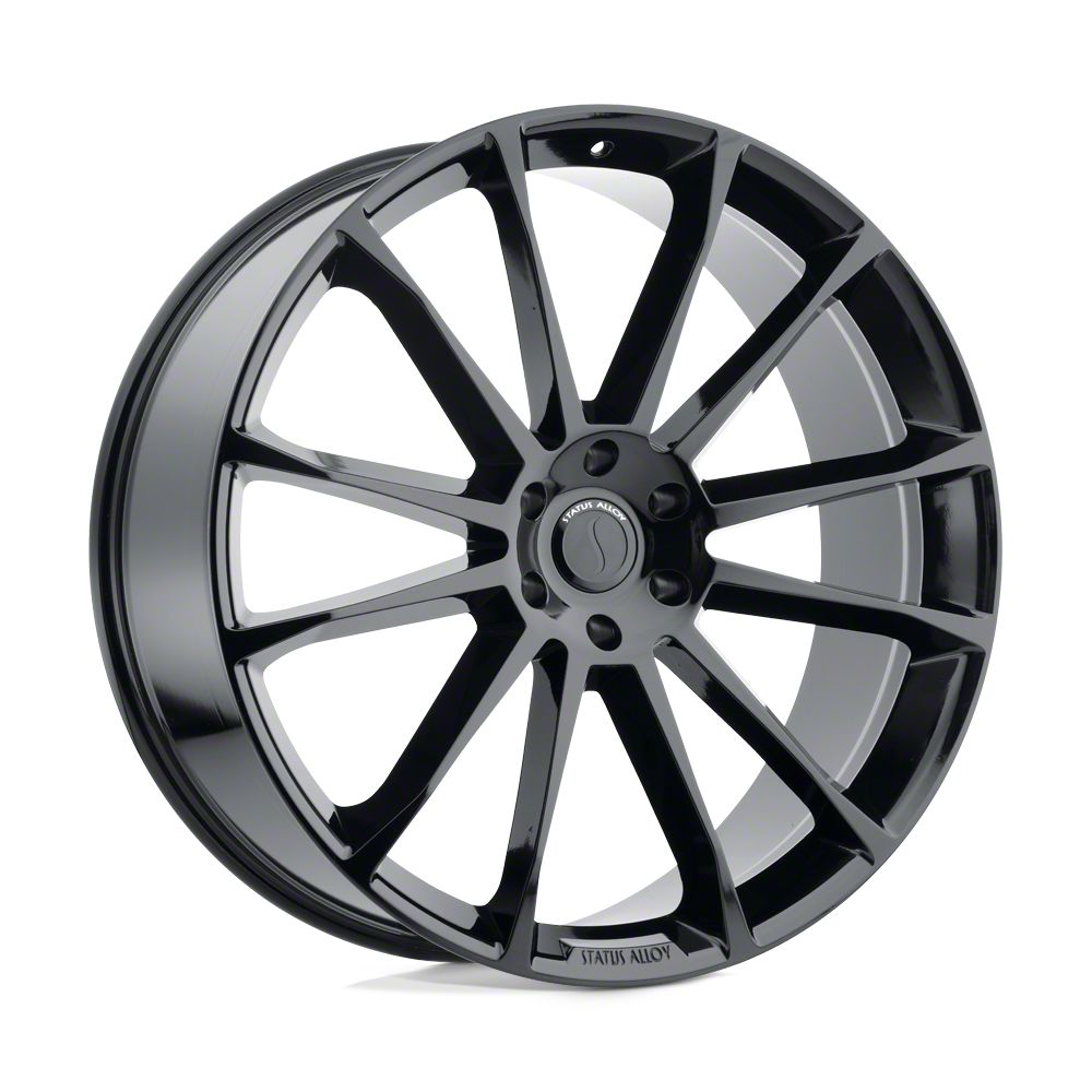 Status Titan Goliath Gloss Black 6-Lug Wheel; 22x9.5; 15mm Offset ...