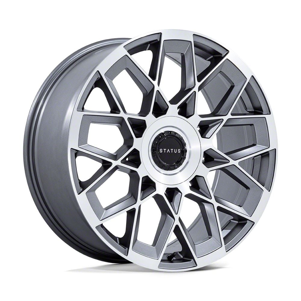 Status Titan Matrix Anthracite Mirrored 6-Lug Wheel; 22x9.5; 25mm ...