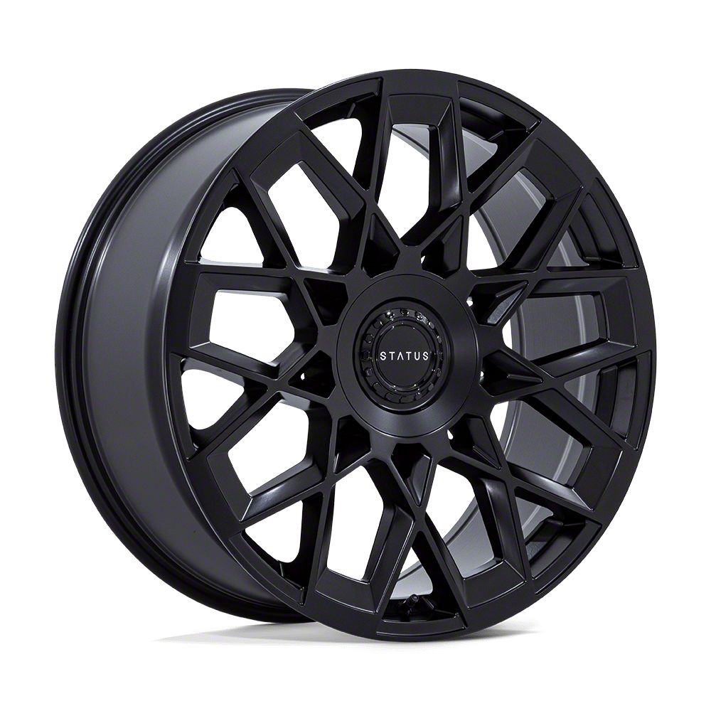 Status Titan XD Matrix Matte Black 6-Lug Wheel; 22x9.5; 25mm Offset ...