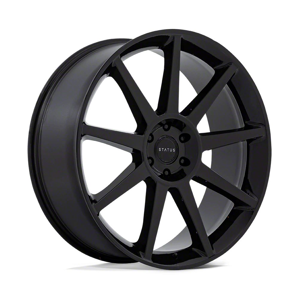 Status Tundra Mammoth Gloss Black 6-Lug Wheel; 22x9.5; 25mm Offset ...