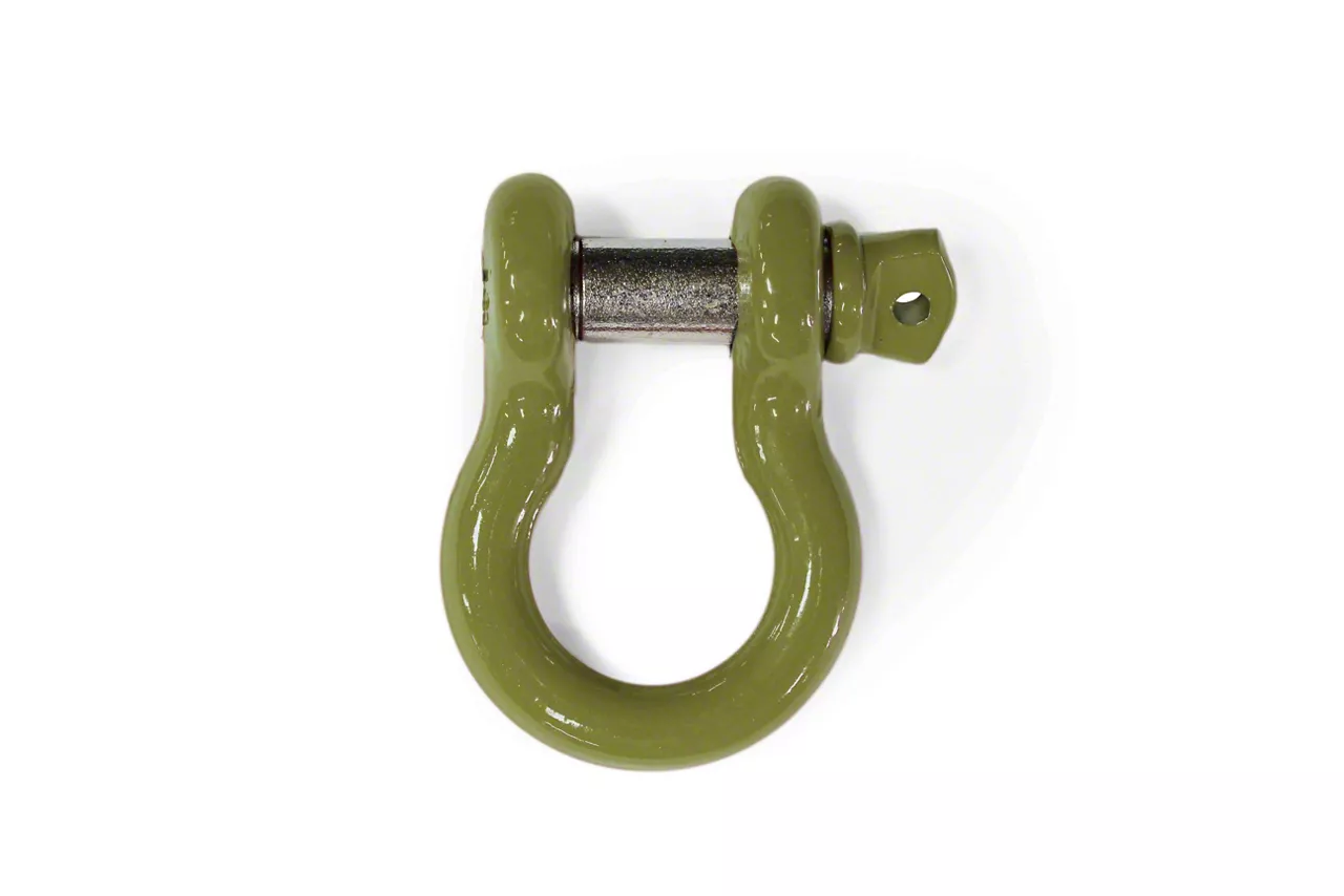 Steinjager Jeep Wrangler 3/4-Inch D-Ring Shackle; Locas Green J0048032 ...