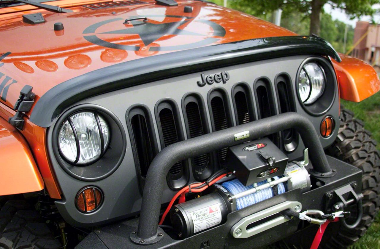 Steinjager Jeep Wrangler Bug and Stone Hood Deflector J0056632 (07-18 ...