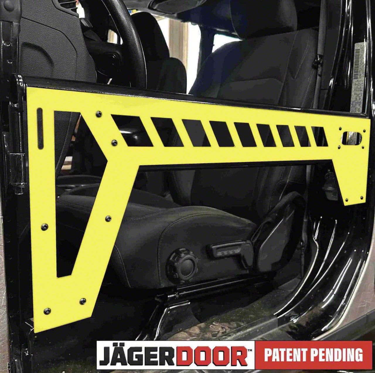 Steinjager Jeep Wrangler JagerDoor Front Trail Doors; Neon Yellow ...