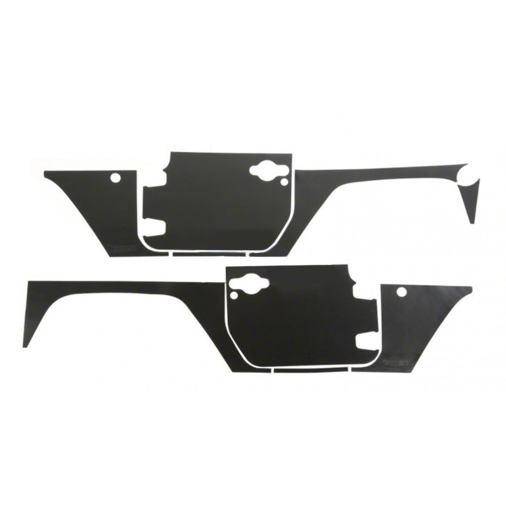Steinjager Jeep Wrangler Magnetic Protection Panel Kit; Matte Black ...