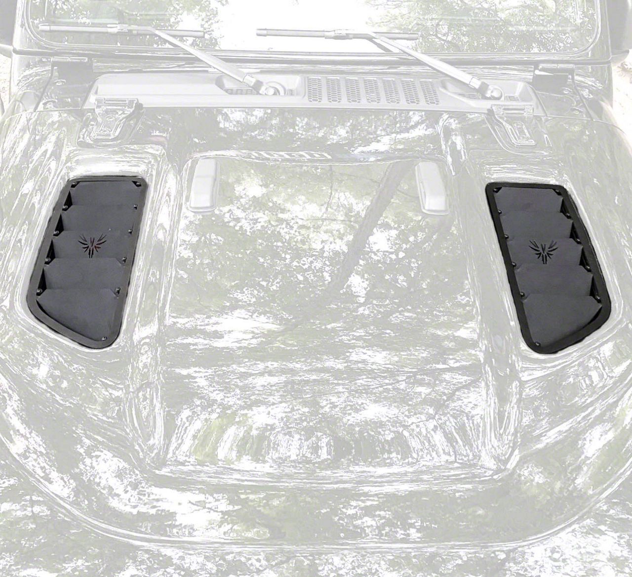 Steinjager Jeep Wrangler Valkyrie Off Road Hood Vent Kit; Texturized ...