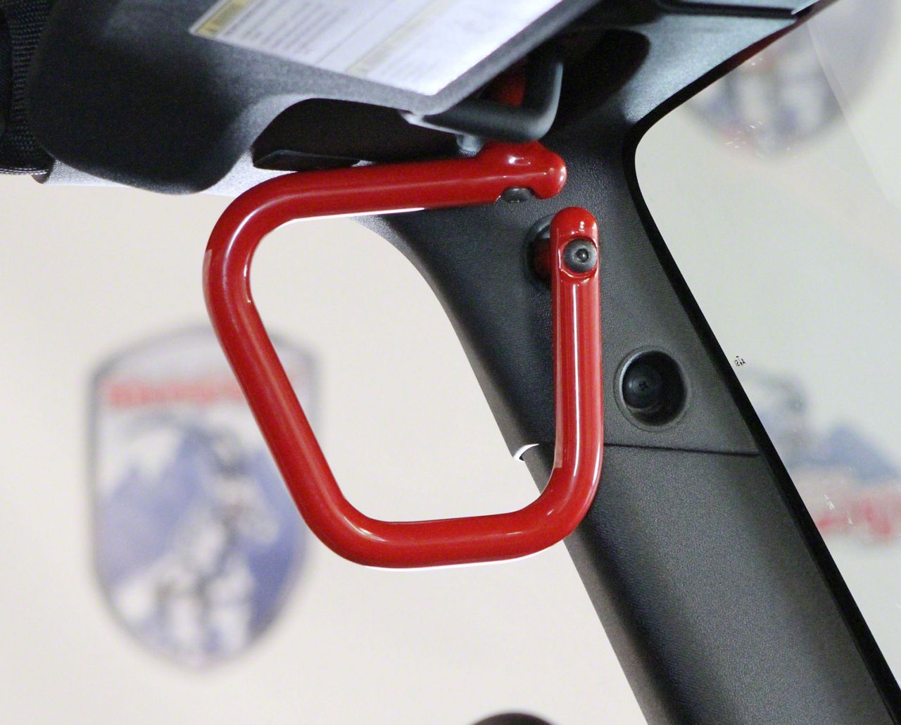 Steinjager Jeep Wrangler Rigid Wire Form Front Grab Handles - Red Baron ...