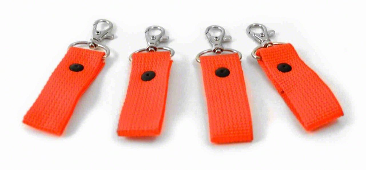 Steinjager Tacoma Zipper Pull/Key Chain Fob; Orange; 4-Pack J0041225