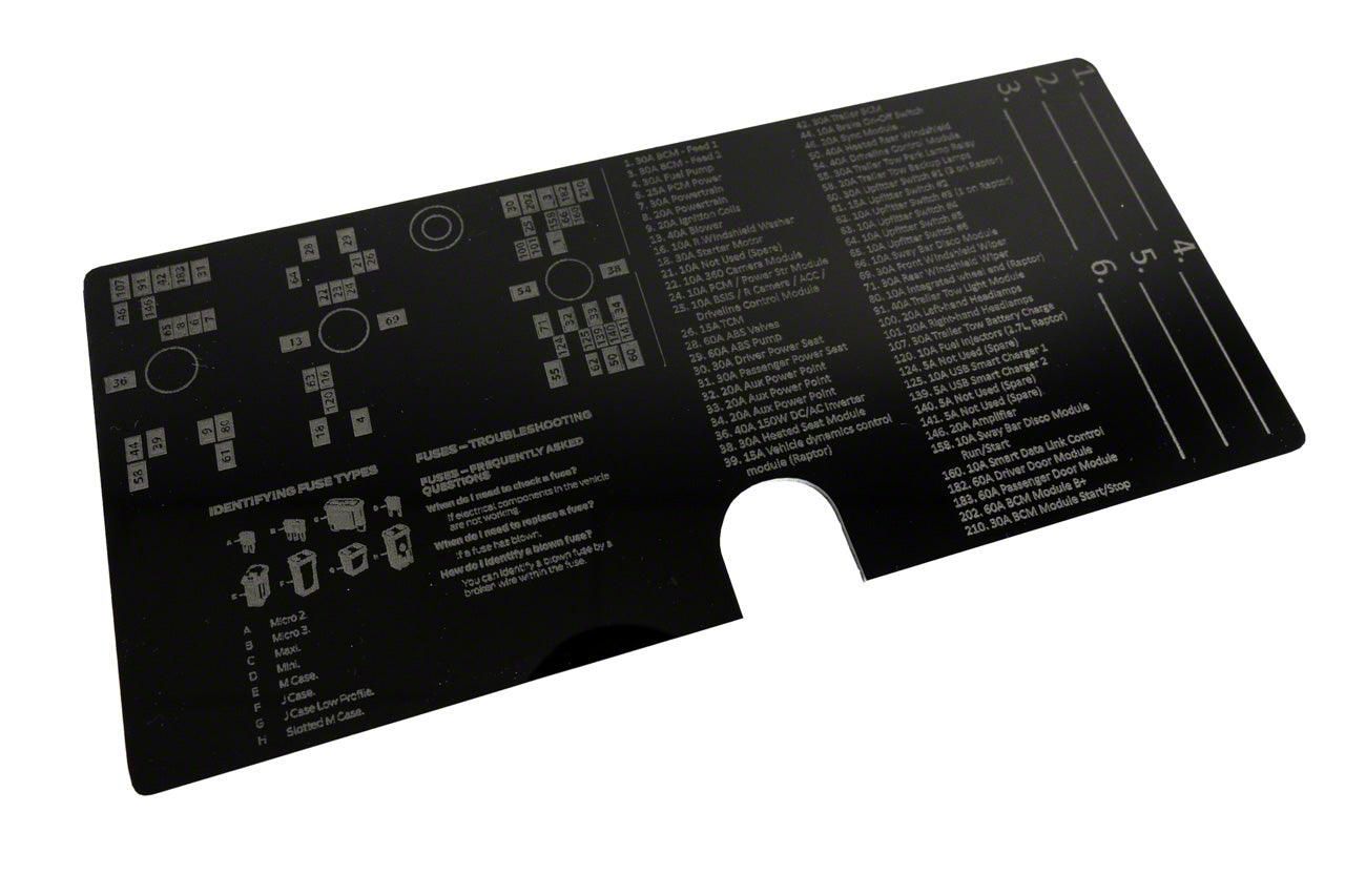StickerFab Bronco Acrylic Laser Series Fuse Box Lid Label Plate ...