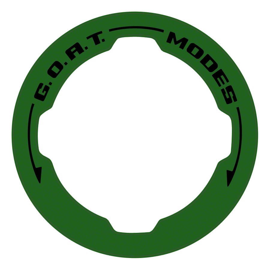 StickerFab Bronco Printed Series GOAT Mode Dial Ring Overlay V2; Cyber ...