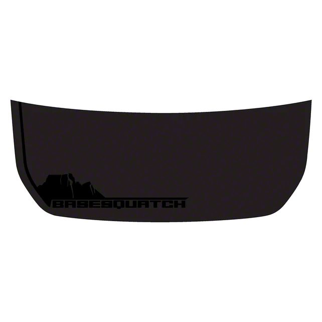 StickerFab Bronco Stealth Black Basesquatch Hood Overlay; Matte FB48515 ...
