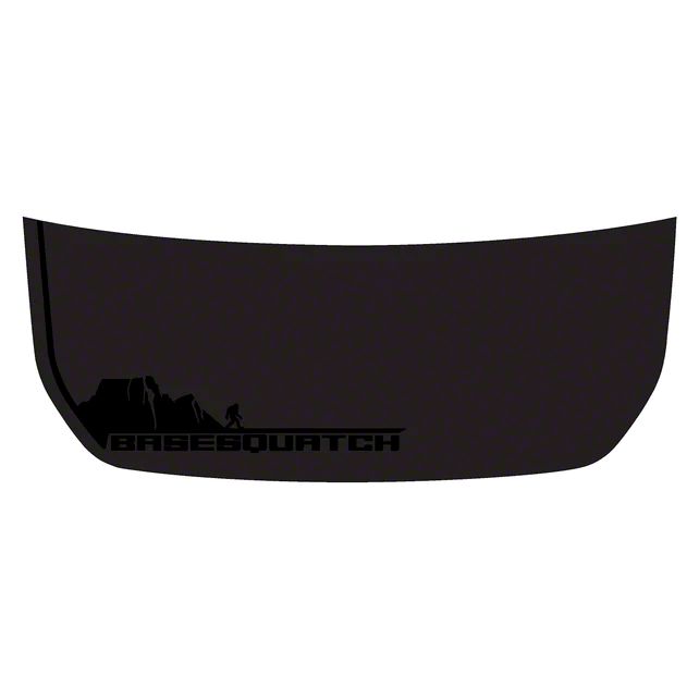 StickerFab Bronco Stealth Black Basesquatch with Sasquatch Hood Overlay ...