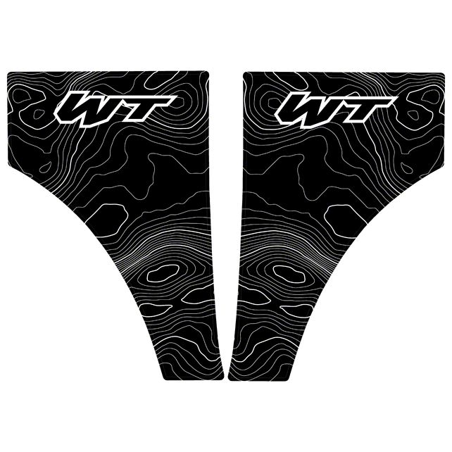 StickerFab Bronco Topo WT Fender Overlays; Matte 21BRONCOFTOPOCLWT-M ...