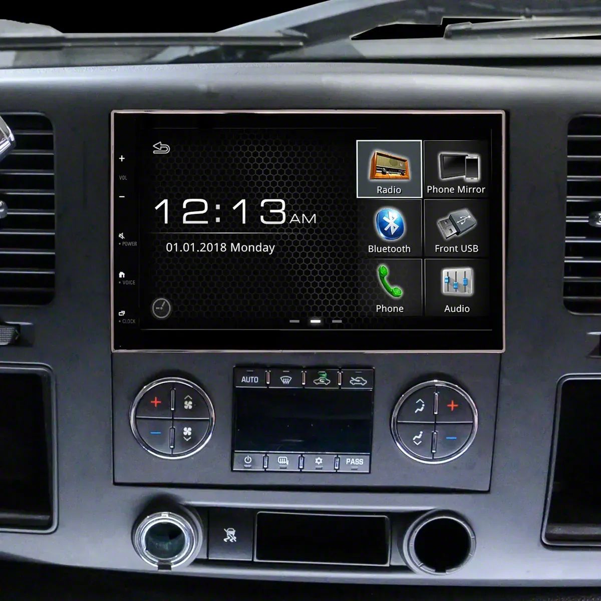 Stinger Electronics Tacoma 6.80-Inch Double Din Multimedia Receiver with Android Auto and Car ...