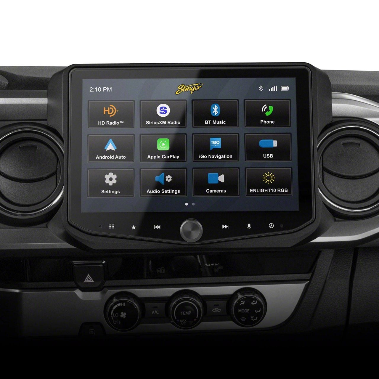 Stinger Electronics Tacoma HORIZON10 10-Inch Plug-and-Play Radio Kit ...