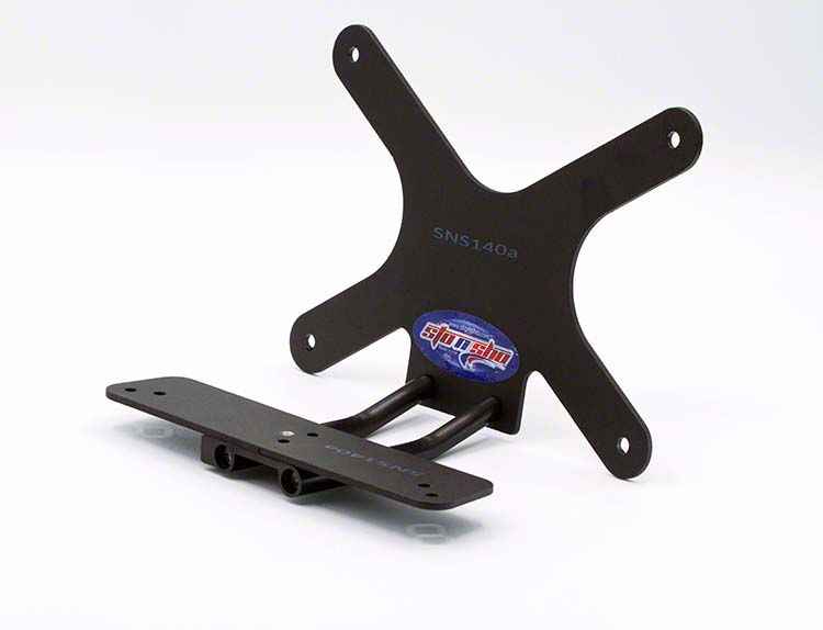 Sto N Sho Jeep Gladiator Detachable Front License Plate Bracket for Plastic Bumpers SNS140A (20 ...