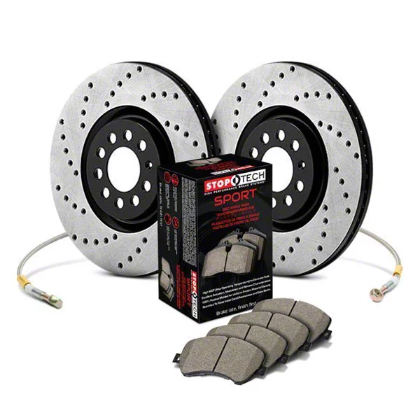 StopTech Toyota 4-Runner Sport Axle Drilled 6-Lug Brake Rotor and Pad ...