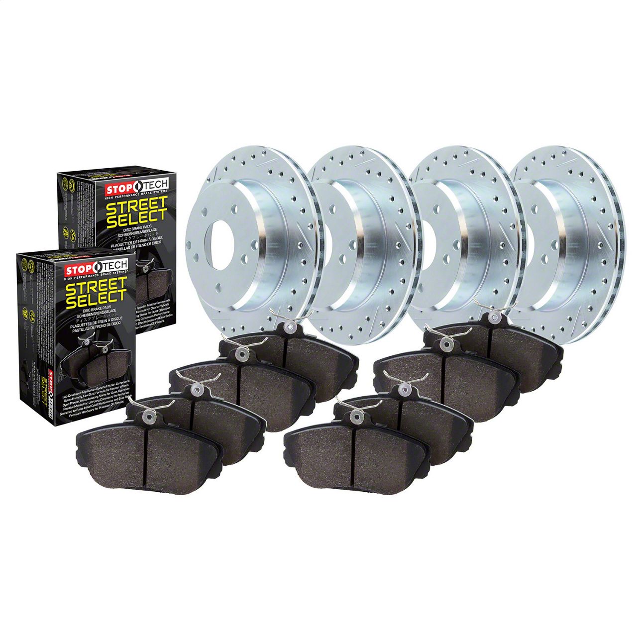 StopTech Toyota 4-Runner Select Sport Axle Drilled and Slotted 6-Lug ...