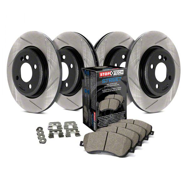 StopTech Toyota 4-Runner Street Axle Slotted 6-Lug Brake Rotor and Pad ...