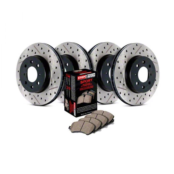 StopTech Jeep Grand Cherokee Sport Axle Slotted and Drilled Brake Rotor ...