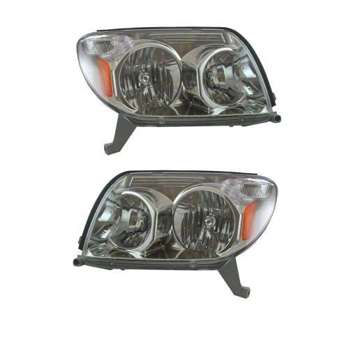 Toyota 4-Runner Headlights; Chrome Housing; Clear Lens (03-05 4Runner ...