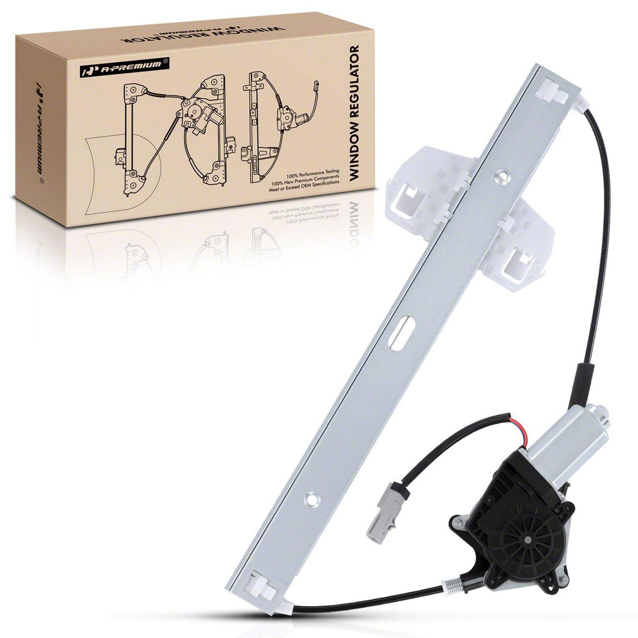 Jeep Wrangler Power Window Regulator with Motor; Front Passenger Side ...