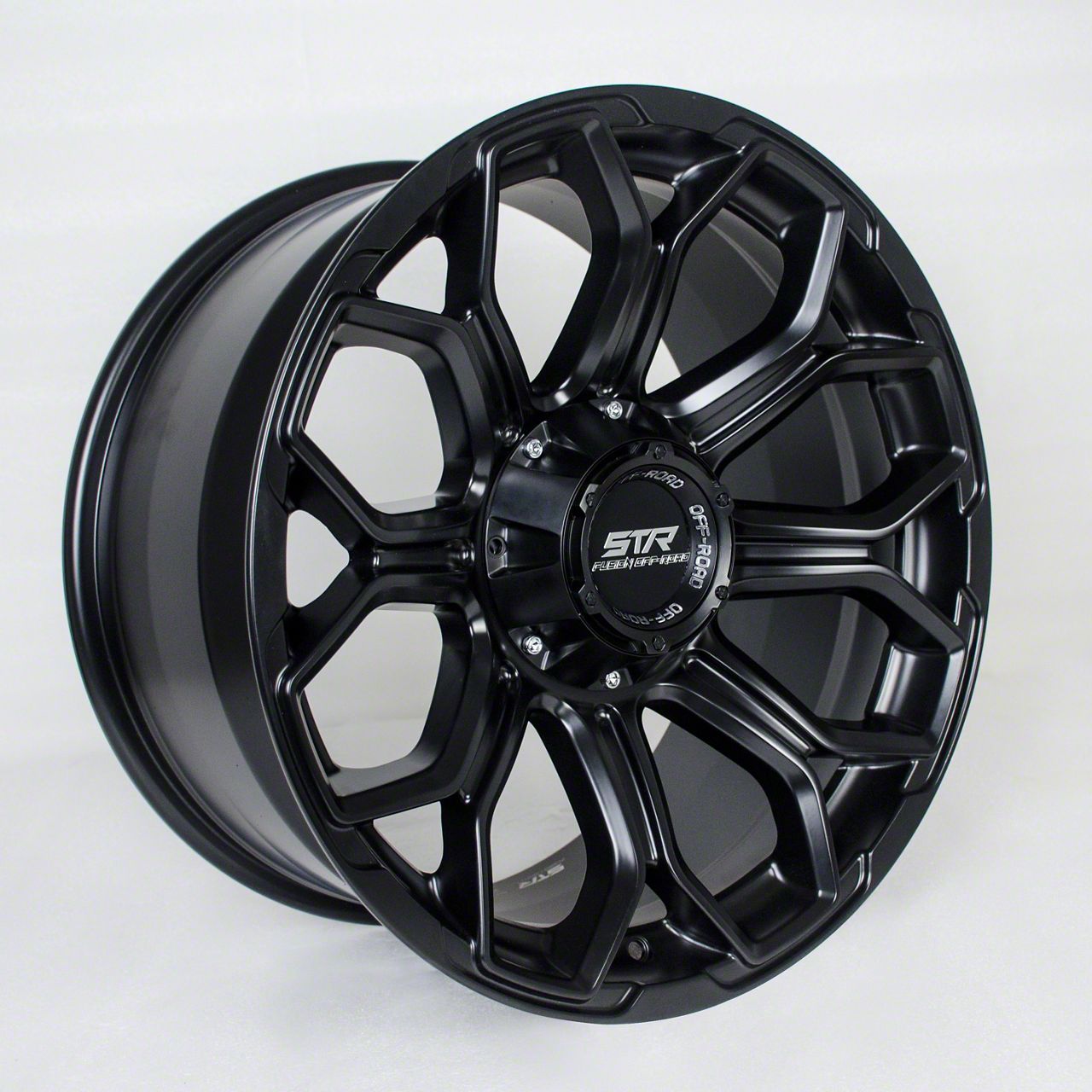 STR Fusion Offroad Bronco STR91 Satin Black 6-Lug Wheel; 20x10; 0mm ...
