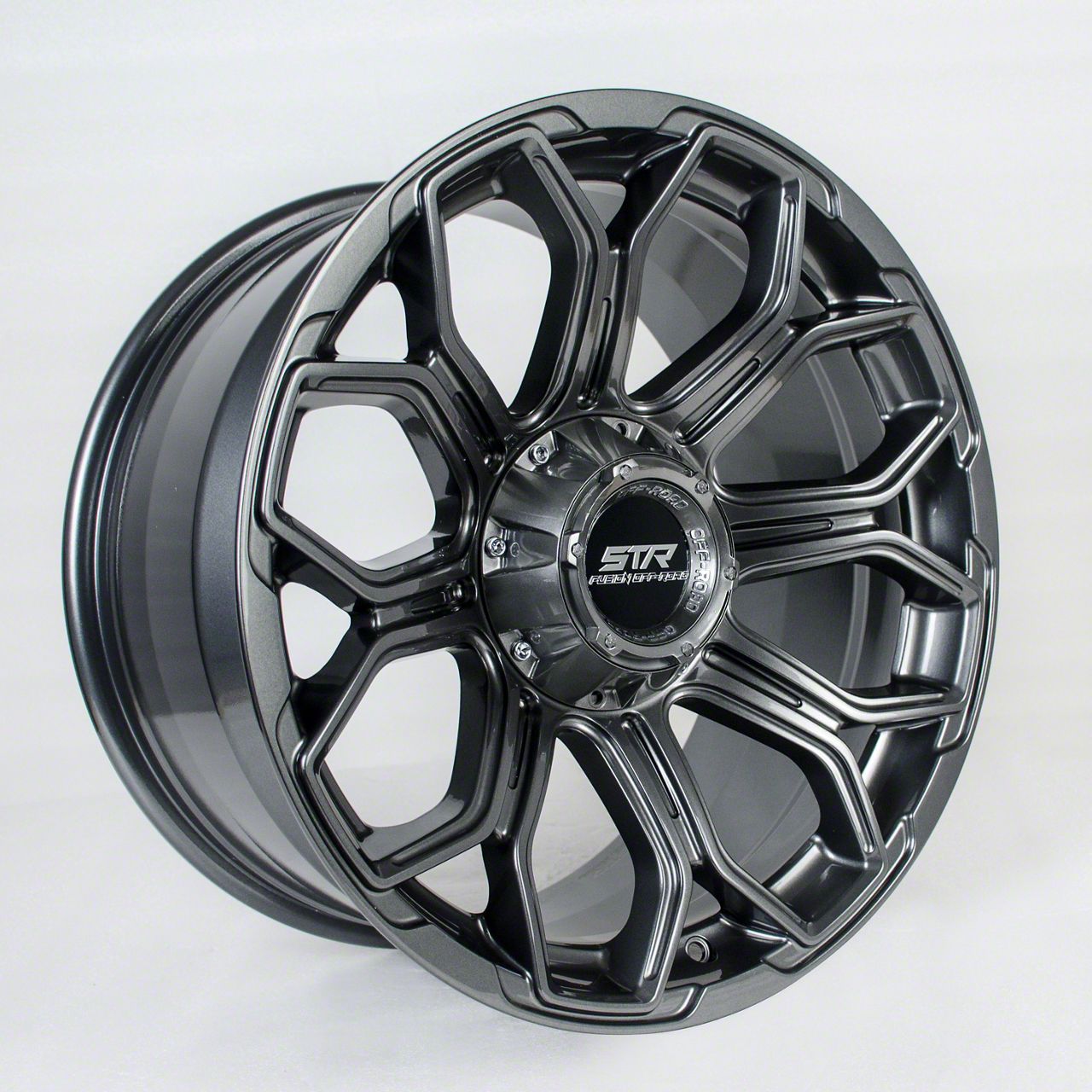 STR Fusion Offroad Jeep Wrangler STR91 Gunmetal Wheel; 20x10; 0mm ...