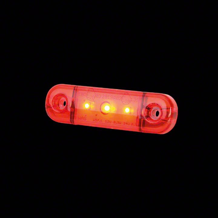 Strands Lighting Jeep Gladiator 3-Inch Slim Side Marker Light; Red ...