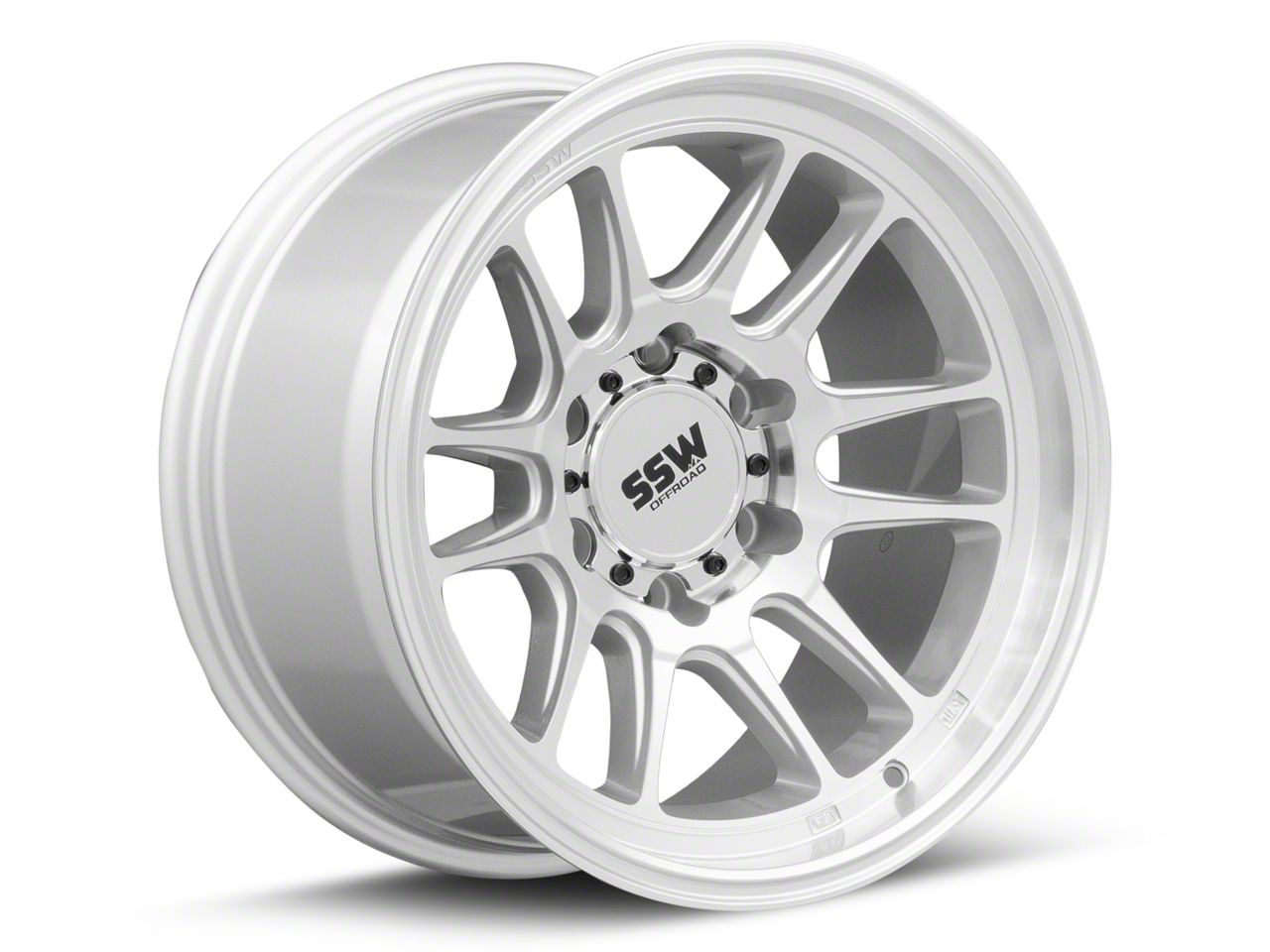 SSW Off-Road Wheels Toyota 4-Runner Raptor Machined Silver 6-Lug Wheel ...