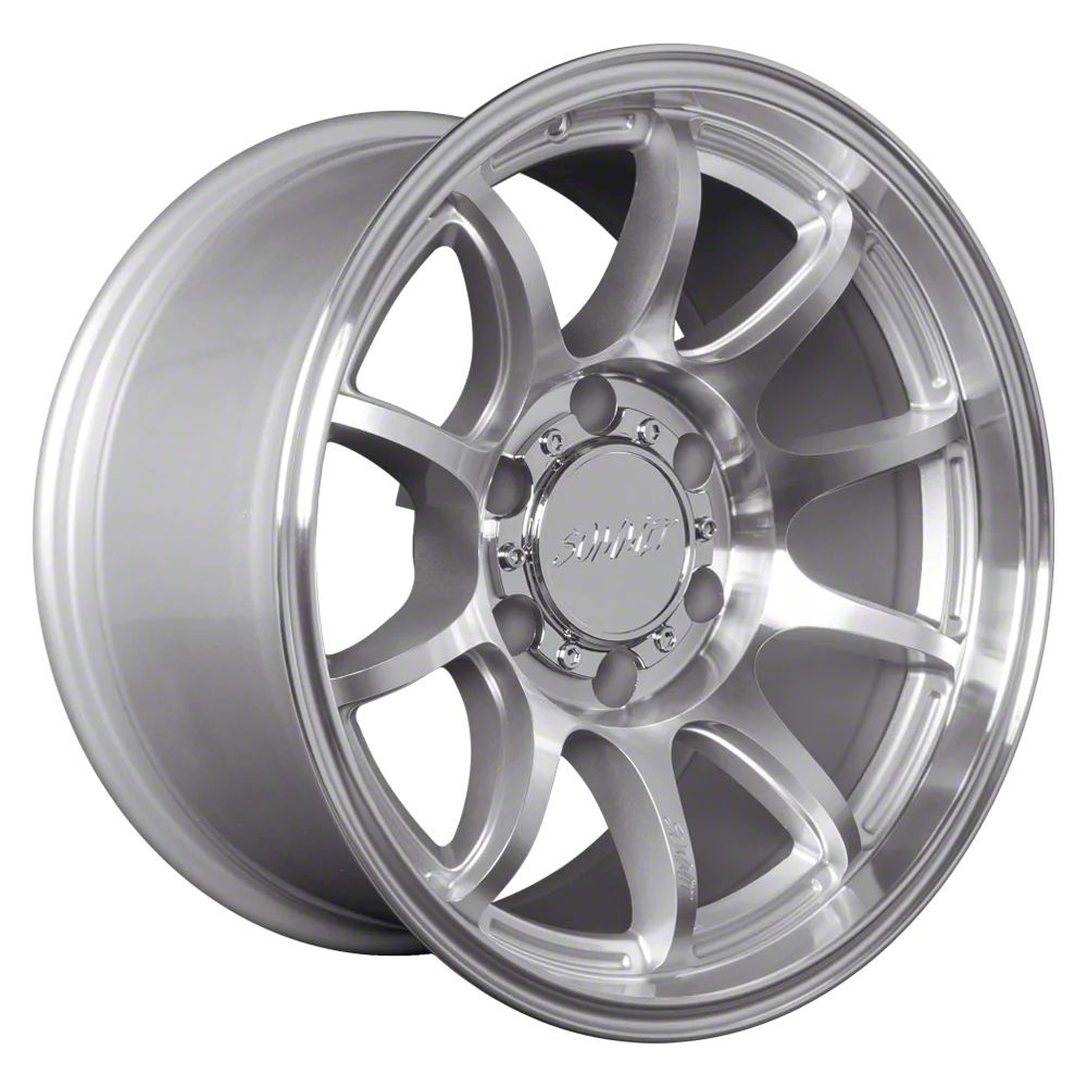SSW Off-Road Wheels Bronco Apex Machined Silver 6-Lug Wheel; 17x9 ...