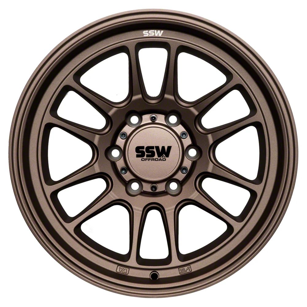 SSW Off-Road Wheels Bronco Raptor Matte Bronze 6-Lug Wheel; 17x9; -12mm ...