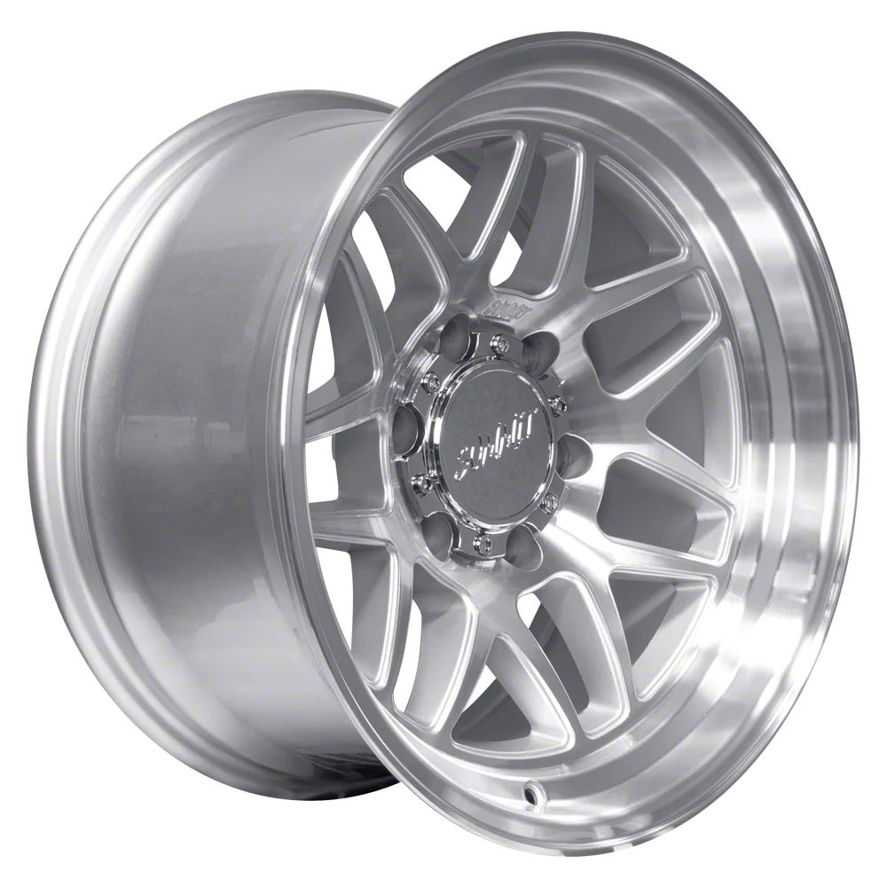 SSW Off-Road Wheels Bronco Sierra Machined Silver 6-Lug Wheel; 17x9 ...