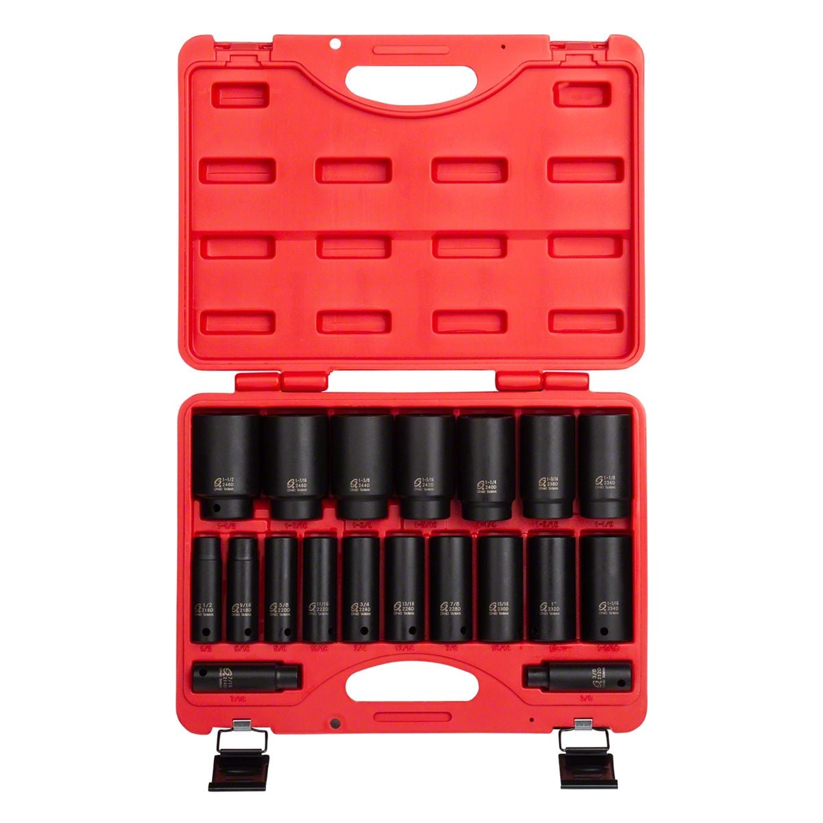Sunex Universal XT 1/2-Inch Drive SAE Deep Impact Socket Set; 6-Point ...