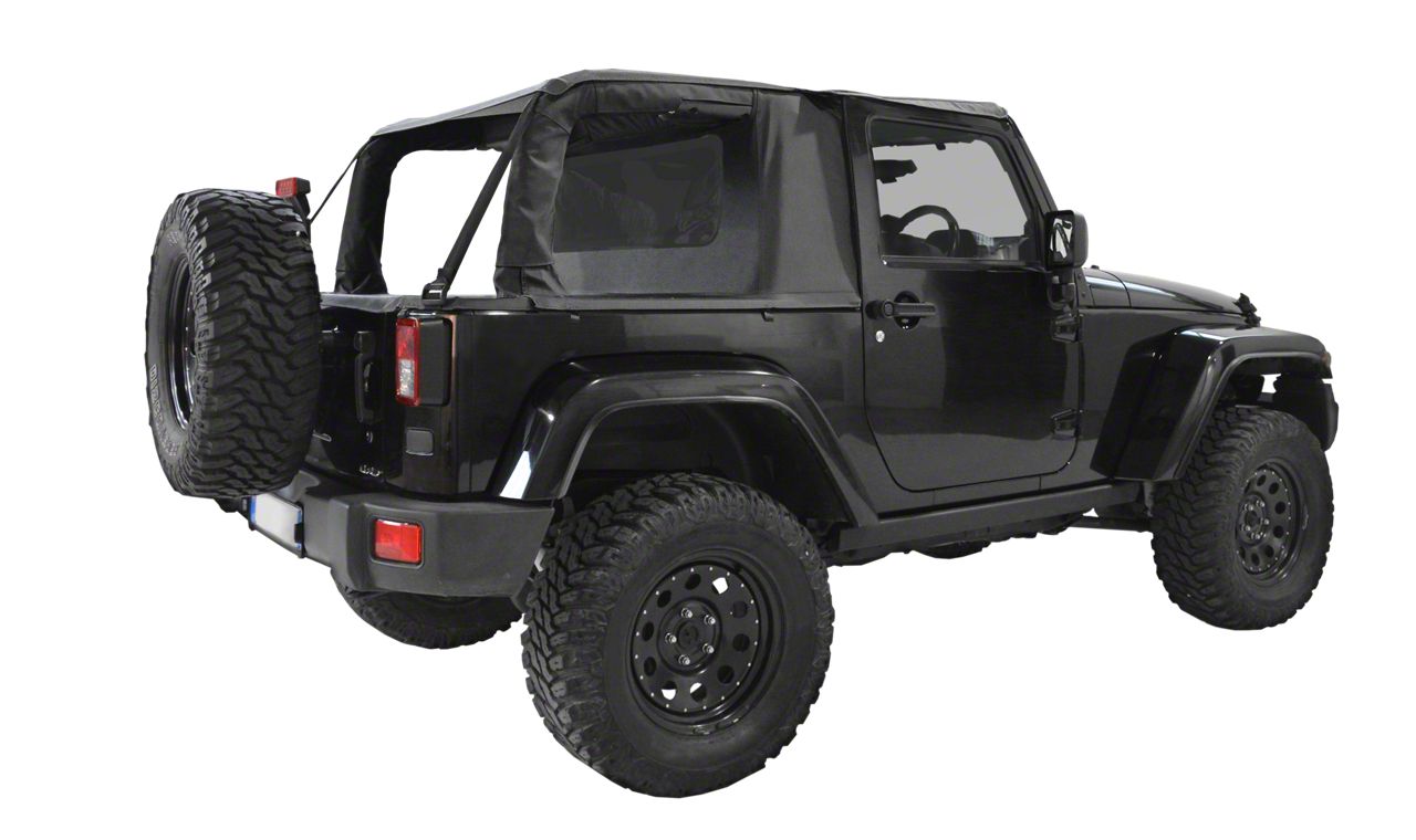 Suntop Jeep Wrangler Bowless Top U2; Black Diamond JKTTBK2 (07-18 Jeep ...