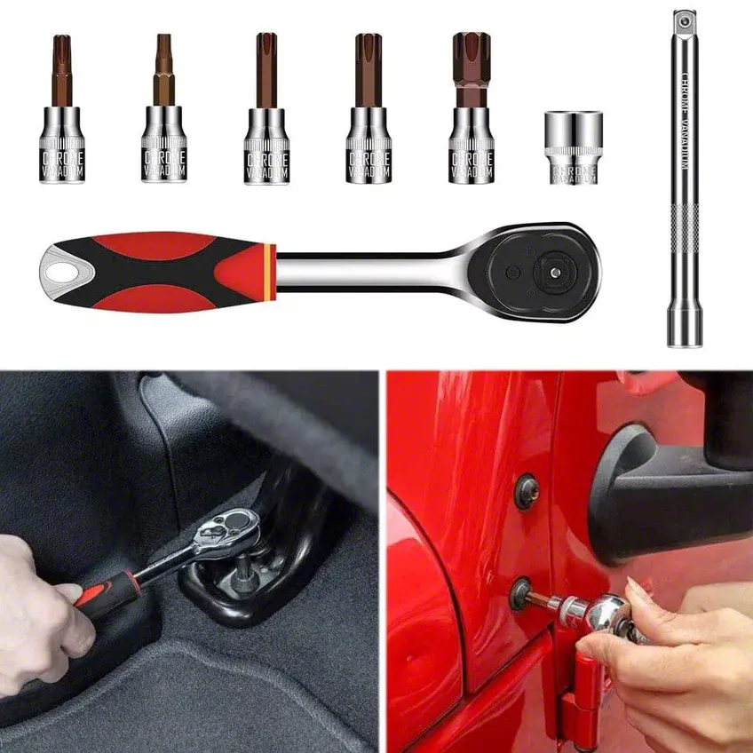 Suparee Jeep Wrangler Hard Top Door Removal Torx Tool Set SP-JK631 (97 ...