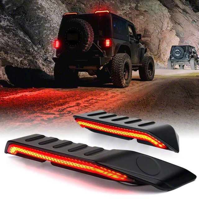 Suparee Jeep Wrangler High Mount Brake Light with Turn Signal and ...