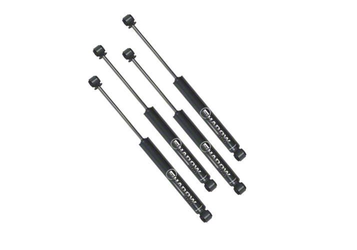 SuperLift Jeep Wrangler Shadow Series Front and Rear Shocks for 0 to 2 ...