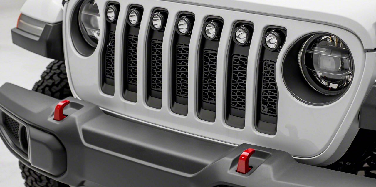 T-REX Grilles Jeep Gladiator Grille Insert with LED Lights; Black ...