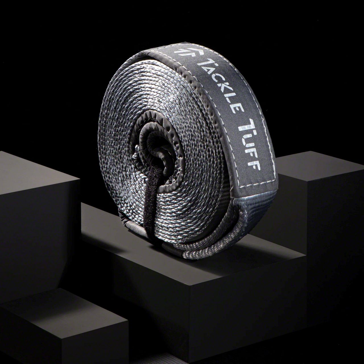 Tackle Tuff Jeep Gladiator Premium 3-Inch x 30-Foot Recovery Strap TT ...