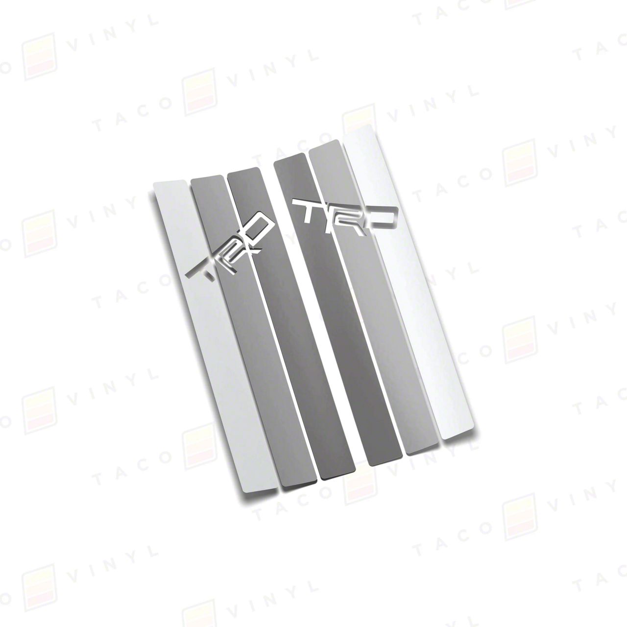 Taco Vinyl Toyota 4-Runner Rear Window Stripes; Gray Scheme 3rdGEN ...