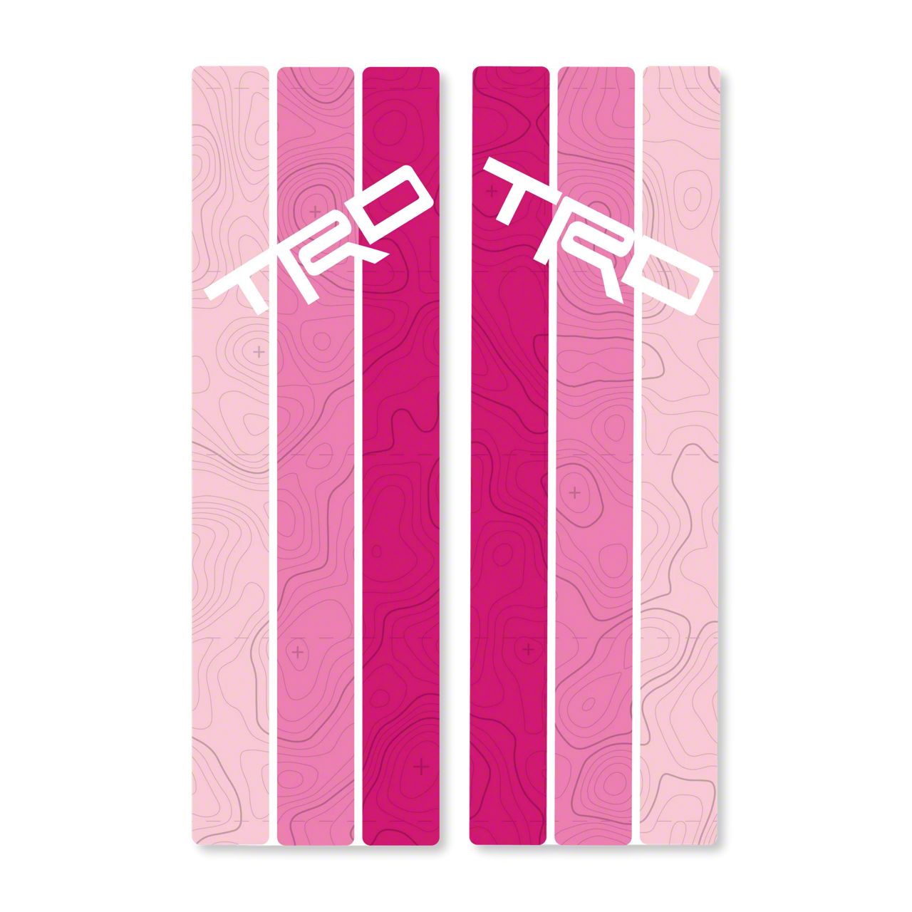 Taco Vinyl Toyota 4-Runner Rear Window Stripes with Topography; Pink ...