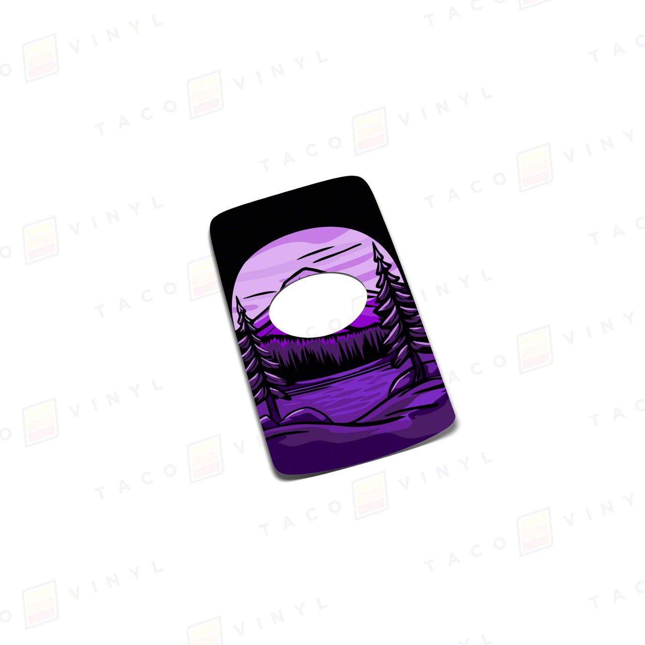 Taco Vinyl Tundra Key Fob Decal; Purple Mountains Circle 3GKFD-PMC (19 ...