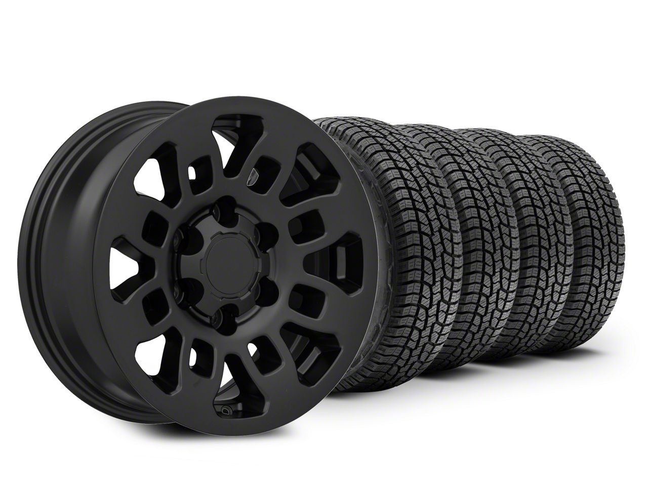 Tacoma 16x7 TRD Style & 32in West Lake All-Terrain SL369 Tire Package (16-23 Tacoma) - Free Shipping