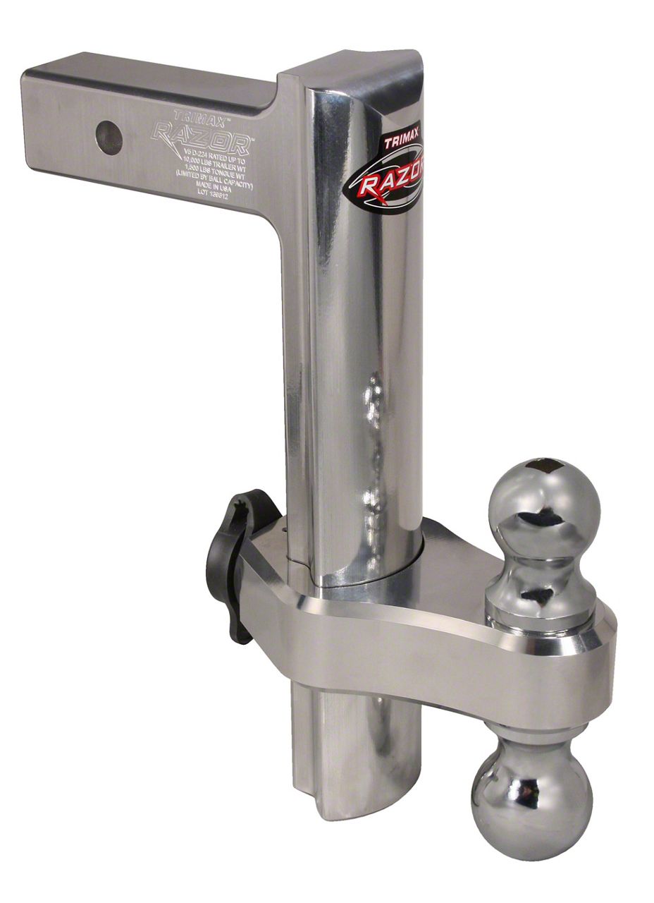 Tacoma 2-Inch Receiver Aluminum Adjustable Dual Ball Mount with Locking ...
