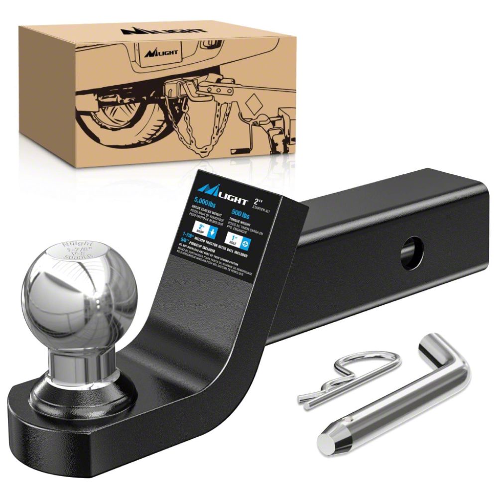 Tacoma 2-Inch Receiver Fusion Hitch Ball Mount with 1-7/8-Inch Ball; 2 ...