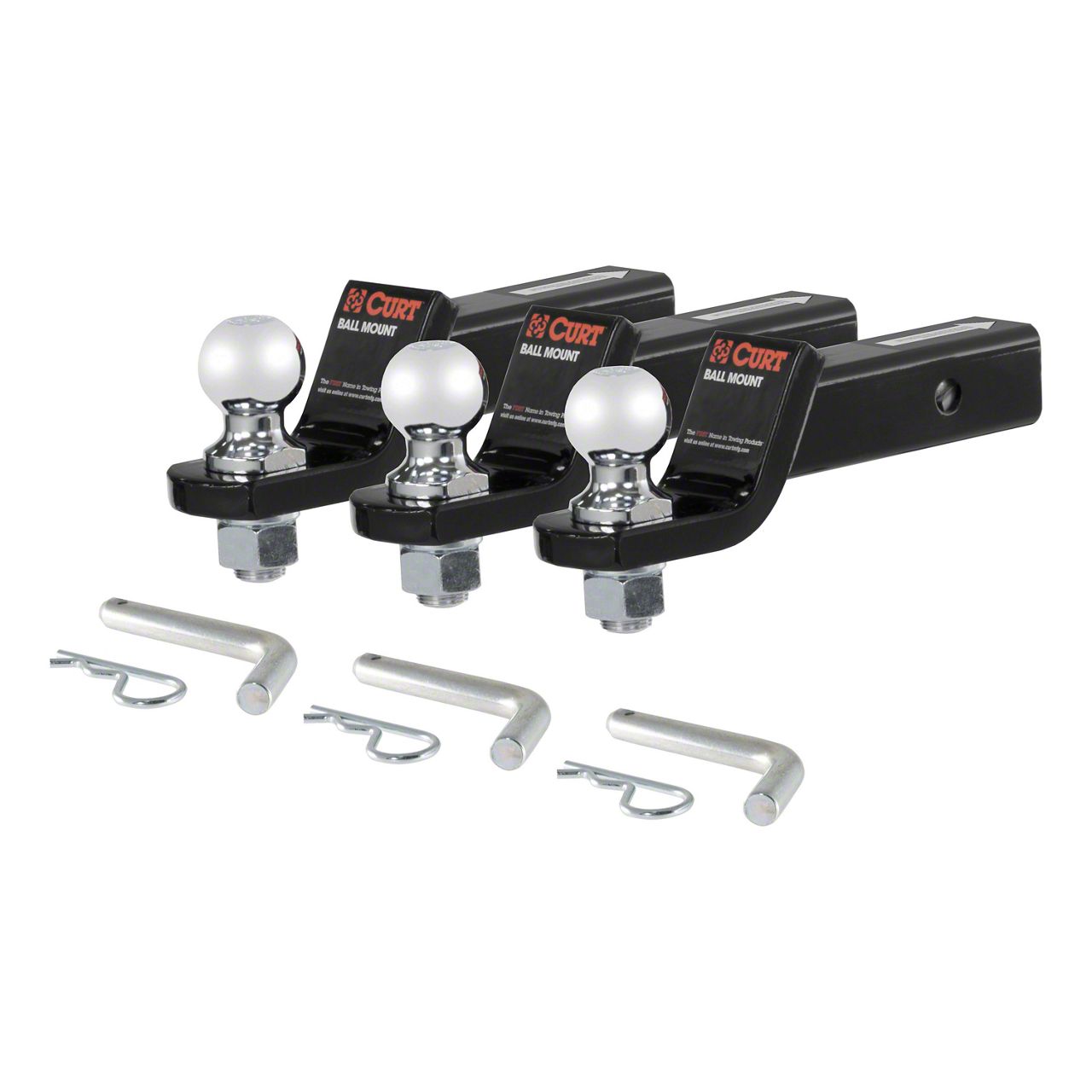 Tacoma 2-Inch Receiver Hitch Loaded Ball Mounts with 2-Inch Balls; 2 ...