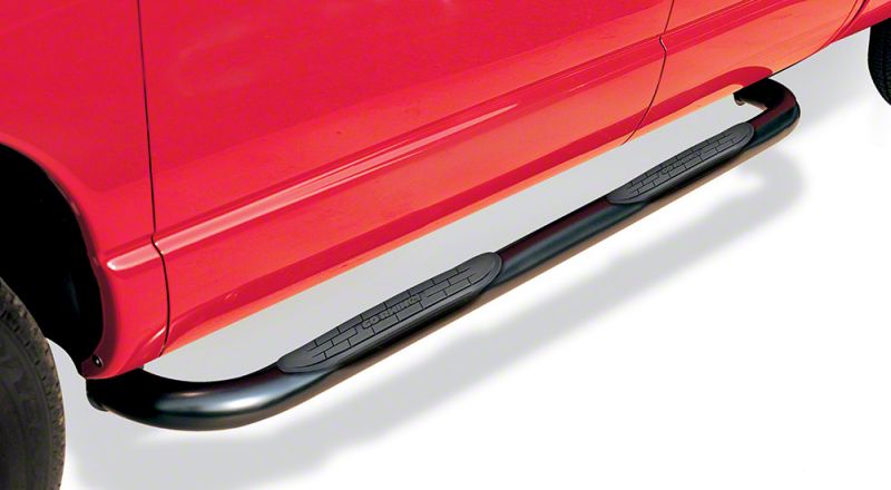 Tacoma 3-Inch 4000 Series Cab Length Side Step Bars; Black (05-15 ...